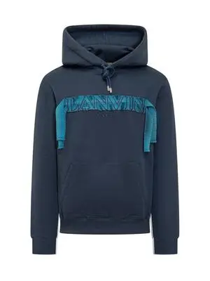 LANVIN Curb Lace Hoodie - Blue