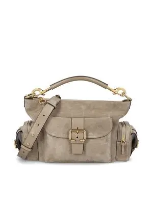 Chloé Tote Bag With Embossed Logo - Gray