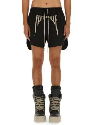 Rick Owens Cotton Bermuda Shorts - Black