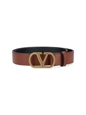 Valentino Garavani Valentino Garavani Leather Belt - Brown