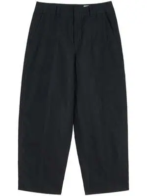 LEMAIRE Cotton Pants With Twisted Detail - Bk Black