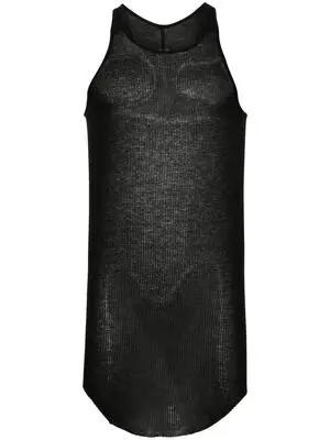 Rick Owens Basic Fine-ribbed Tank Top - Black
