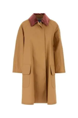 Prada Cotton Overcoat - Brown