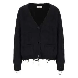 LANEUS Knitted V-neck Cardigan