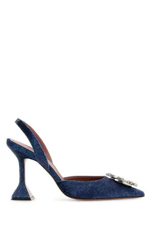 Amina Muaddi ALEXA SLIPPER - Blue
