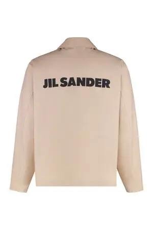 JIL SANDER Button-front Cotton Jacket - Beige