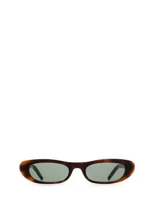 Saint Laurent Oval Sunglasses - Brown