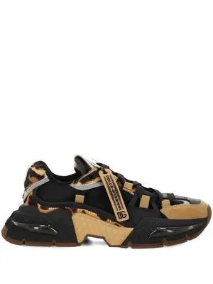 Dolce & Gabbana Dolce & Gabbana Panelled Leopard Print Sneakers - Leo Naturale