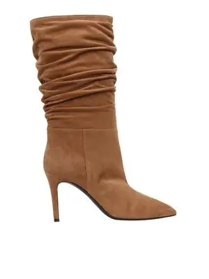 VIA ROMA 15 3/4 Curled Boot - Brown