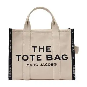 Marc Jacobs The Medium Tote Bag Jacquard - Beige