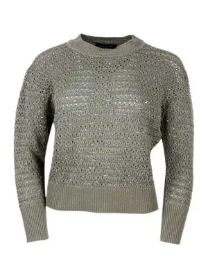Fabiana Filippi Fabiana Filippi Crew-Neck Sweater - Argilla