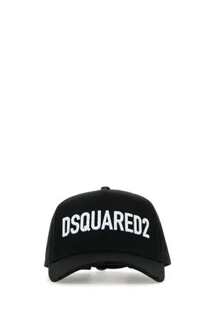 Dsquared2 Cotton Baseball Hat - Black