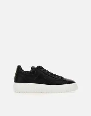 Hogan Leather Platform Sneakers - Black