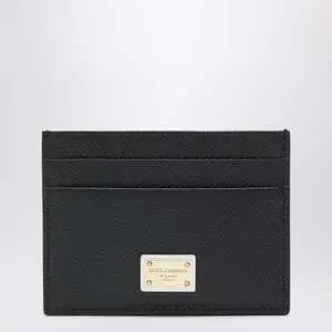 Dolce & Gabbana Card Holder With Logo Plaque - Black