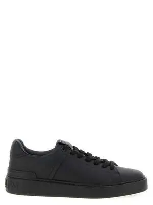 Balmain B-Court Leather Sneakers - Black