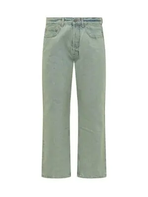 Palm Angels Wide Leg Overdye Jeans