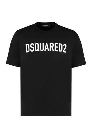 Dsquared2 Logo Cotton T-shirt - Black