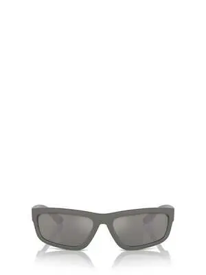 Prada Linea Rossa Oval Sunglasses - Grey Metal