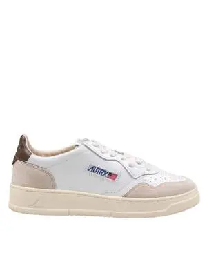 AUTRY Leather And Suede Sneakers - White