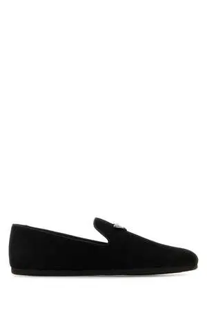 Prada Suede Loafers - Black