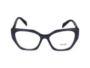 Prada Prada Linea Rossa Rectangular Eyeglasses Blue Crystal
