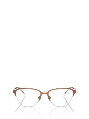 Emporio Armani Cat-eye Eyeglasses - Shiny Brown
