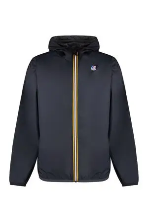 K-WAY Claude Hooded Nylon Jacket - Blue