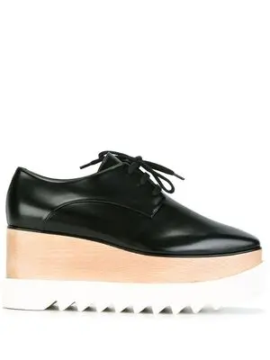 Stella Mccartney Black Platform Wedges