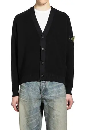 Stone Island Stone Island Knitwear Cardigan - Black