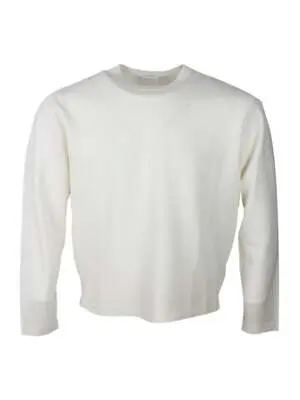 04651/ A TRIP IN A BAG Long-Sleeved Crew-Neck Sweater - White