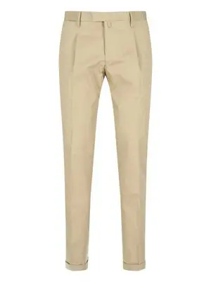 BRIGLIA 1949 Trousers Tailored Fit - Beige