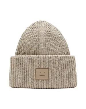 Acne Studios Pansy Face Yak Beanie - Beige