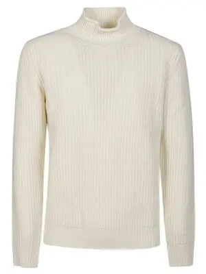 KANGRA Turtleneck Sweater - White