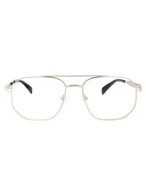 Alexander McQueen Alexander McQueen Optical Eyeglasses AM0539O 003 Silver Silver Transparent