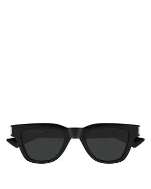 Saint Laurent Jacques Squared Sunglasses, 47mm - Black