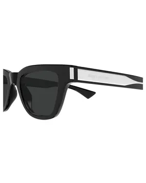Saint Laurent Jacques Squared Sunglasses, 47mm - Black