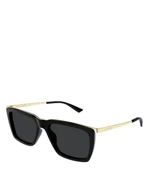 Saint Laurent Squared Sunglasses, 56mm - Black