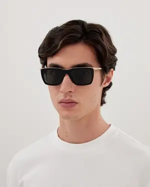 Saint Laurent Squared Sunglasses, 56mm - Black