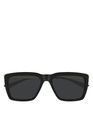 Saint Laurent Squared Sunglasses, 56mm - Black