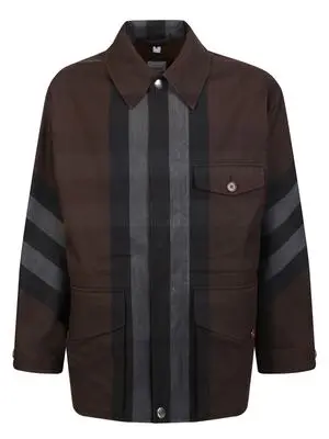 Burberry Vintage Check Cotton Jacket - Brown