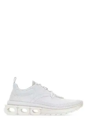 FERRAGAMO Nima Tech Knit Sneakers - White