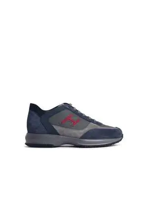 Hogan H Floc' Suede Sneakers - Blue