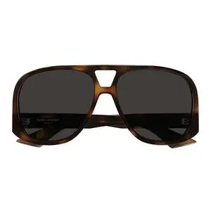 Saint Laurent Saint Laurent Eyewear Havana Pilot Sunglasses - Brown