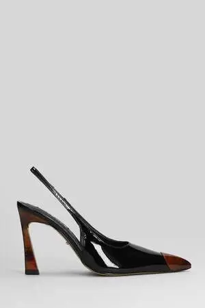WERNER Pointed Toe Slingback Pumps - Black