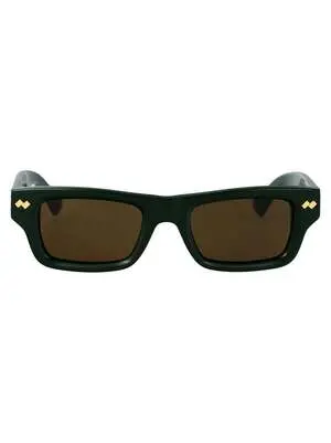 Bottega Veneta Bottega Veneta Octagon Sunglasses - Green-green-brown