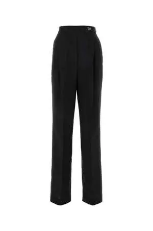 Prada Velvet Denim Pants - Black