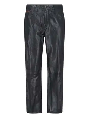 Calvin Klein Nubuck Leather Trousers