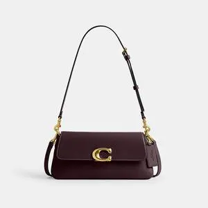 COACH® Jet Shoulder Bag - Brass/black Currant