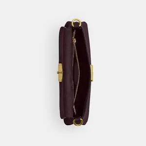 COACH® Jet Shoulder Bag - Brass/black Currant