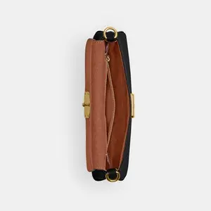 COACH Jet Shoulder Bag - Brass/black